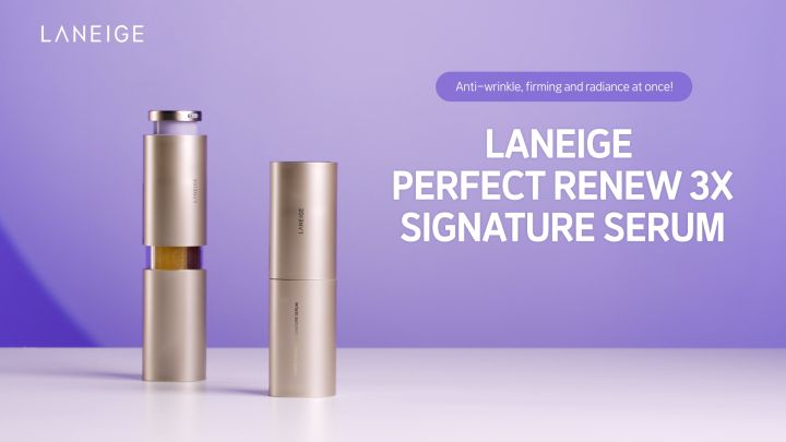 Laneige Perfect Renew 3X Serum Exclusive (40ml) 3 Layer Care: Anti Aging Serum, Radiance ...