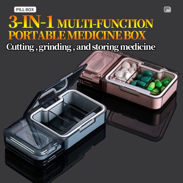 Advanced portable medicine box-divided into two parts with medicine ...