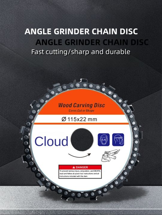 4.5 Inch Woodworking Grinder Chain Saws Disc Wood Carving Angle 115 ...