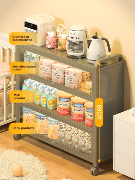 BW | Baby Feeding Station Storage Cabinet with Multiple Layers for ...