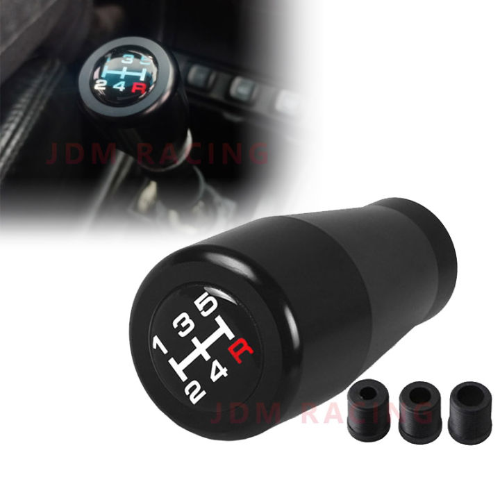 Universal 5 Speed Manual Transmission Short Throw Gear Shift Knob Head ...