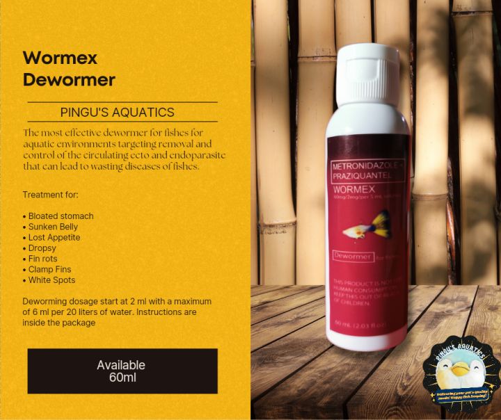 Wormex Dewormer for Fish Diseases 60ml | Lazada PH