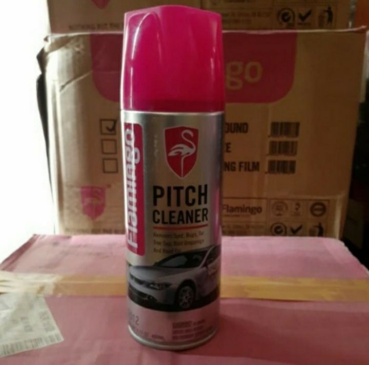 Flamingo Pitch Cleaner - Sprai Pembersih Kaca dan Body Mobil - 450 mL ...