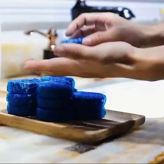 ☛Taskoleksi☚ R740 Tablet Biru Pembersih Penyegar Kloset Toilet WC ...