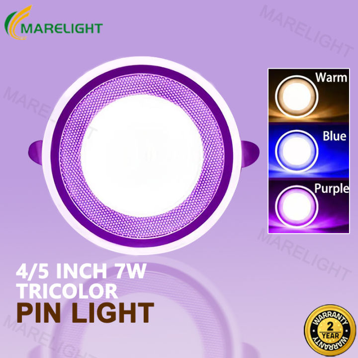 Tri Color Pin Light Modern LED Dimming Ceiling Light RGB 3 Color ...