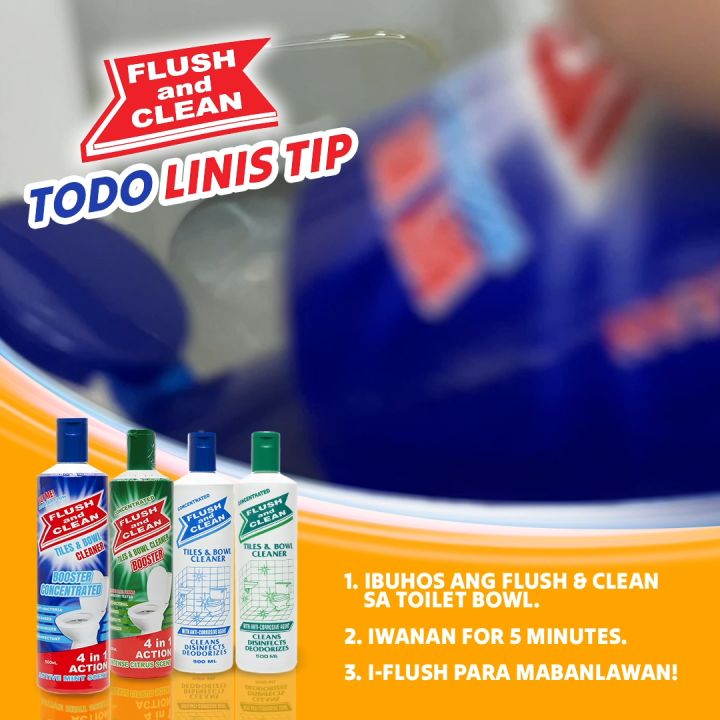 Flush and Clean Tiles and Bowl Cleaner Original Scent 500ml | Lazada PH