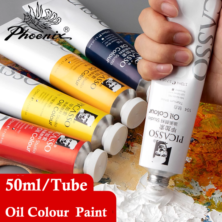 Phoenix 50ml Oil Paint High Saturation Faster Drying Time with Creamy ...