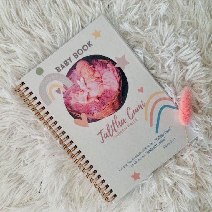 PINK PERSONALIZED Baby Record Book, Immunization vaccination ...