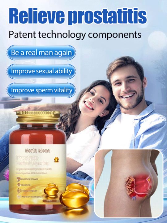 Men's Body Discomfort Prostate Health Relief Capsules Massage Care ...