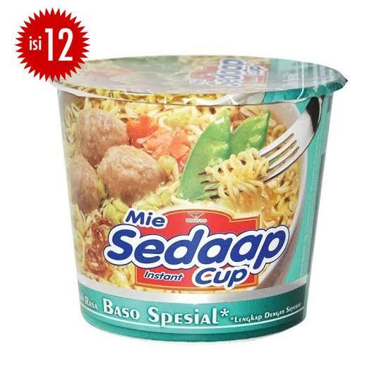 mie sedaap cup rasa bakso 1 dus isi 12 | Lazada Indonesia