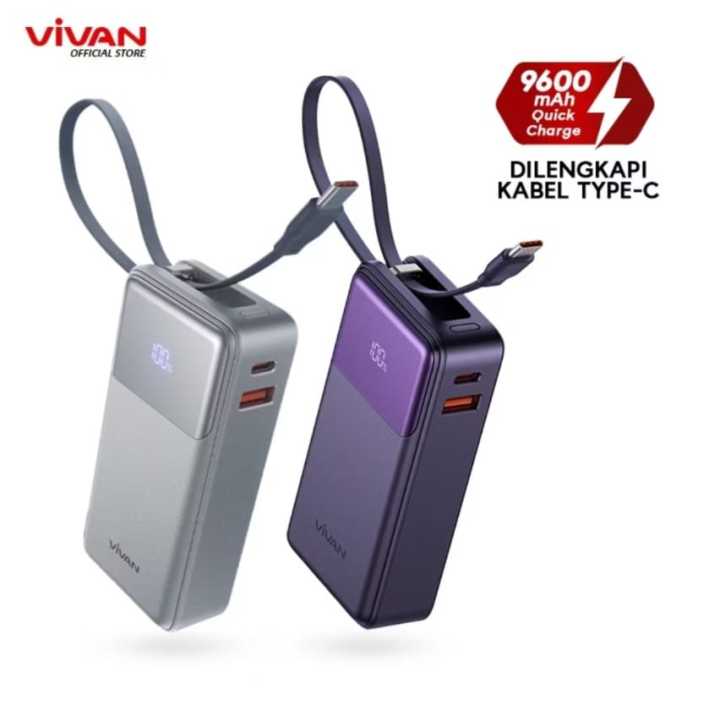 VIVAN SMART POWERBANK VPB-C10 PRO 9600mAh 3 OUTPUT FAST CHARGING REAL ...