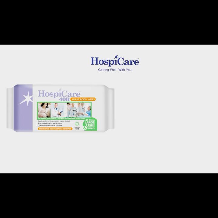Hospicare Adult Body Wipes 40R Resealable (18 Packets) | Lazada Singapore