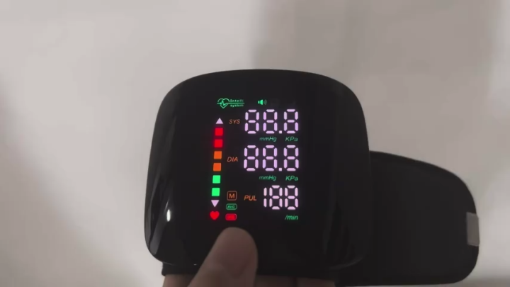 3In1 Rechargeable Wrist Blood Pressure Monitor With Fingertip Pulse ...