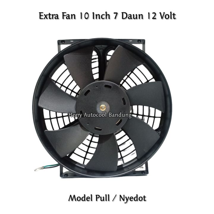 Extra Fan Besi Nyedot 12 Volt Tambahan Ac Mobil | Lazada Indonesia