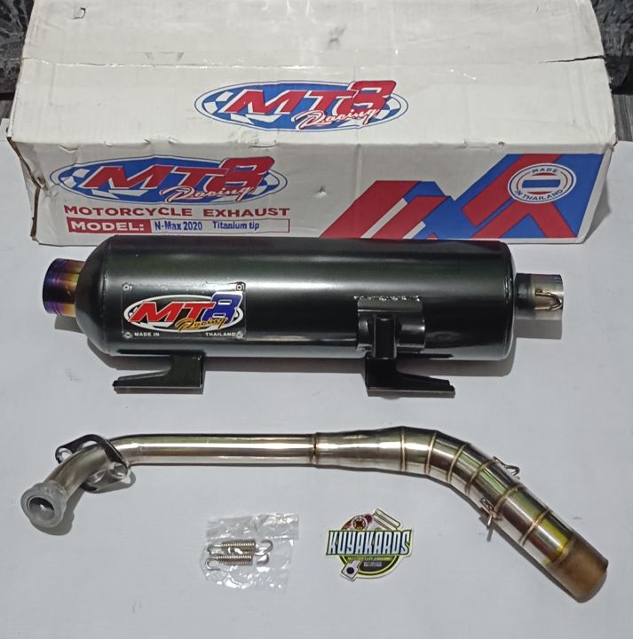 MT8 SHINY BLACK TITANIUM TIP PIPE NMAX V2/AEROX V2 | Lazada PH