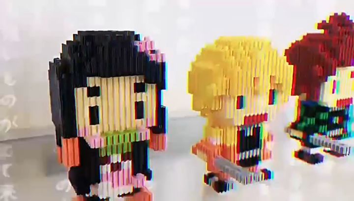 Nano Block Anime Demon Slayer Mainan Balok Building Block Nano Blok ...