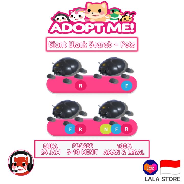 Adopt Me - Giant Black Scarab - Roblox | Lazada Indonesia