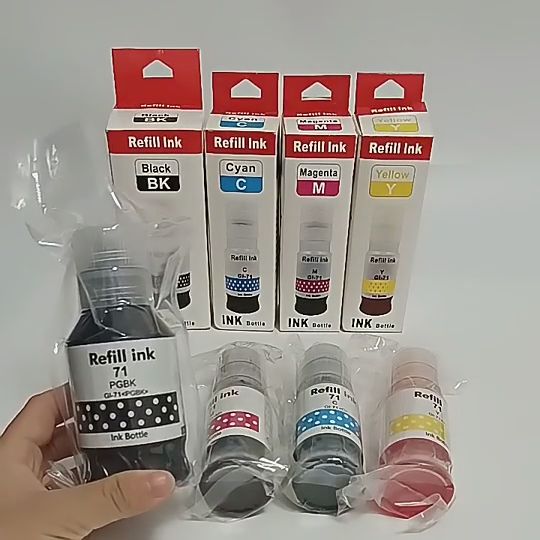 Canon Gi71 Gi-71 compatible refill ink for printer G1020 G2020 G3020 ...