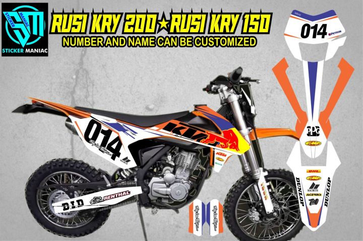 Rusi KRY 200 Full body decals | Lazada PH