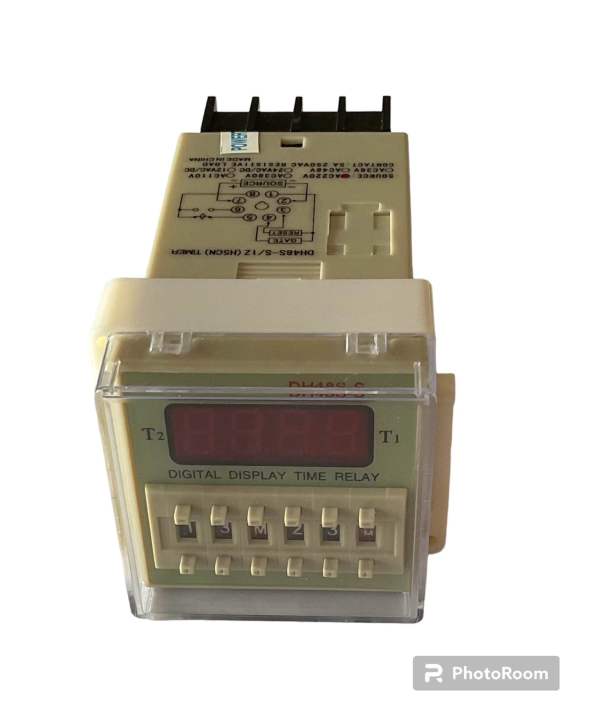 Twin Timer DH48S-S Digital Timer 220Vac Delay Relay with socket ทวินไท ...