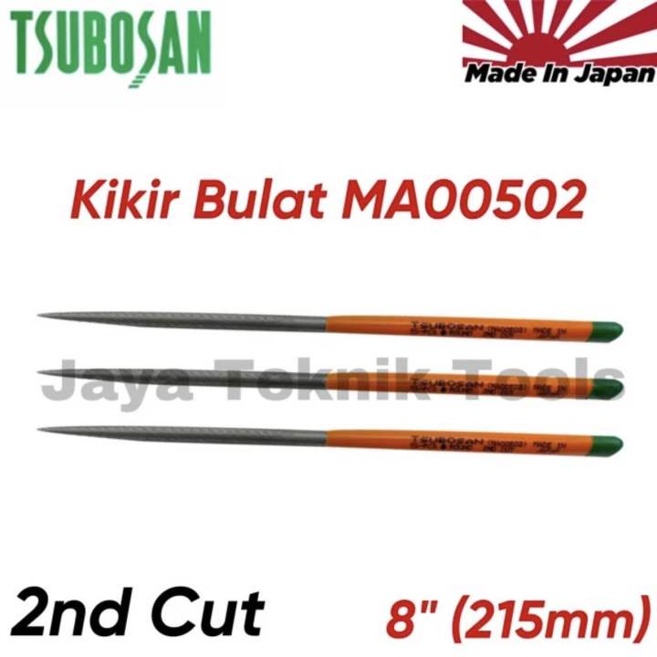 Kikir Bulat Tsubosan MA 00502 2nd Cut Round File Jepang Besi 8 inch ...
