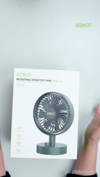 ROBOT Mini Desktop Fan RT-BF18 Plus Kipas Meja Mini Portable Original ...