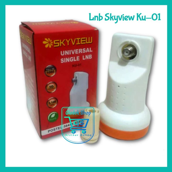 Lnb Ku Band 1 Output SKYVIEW / Lnb 1 Out Ku Band Single Output | Lazada ...