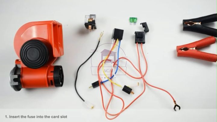 horn with relay set Air Horns Twin Dual Tone Super Loud Compact Air ...