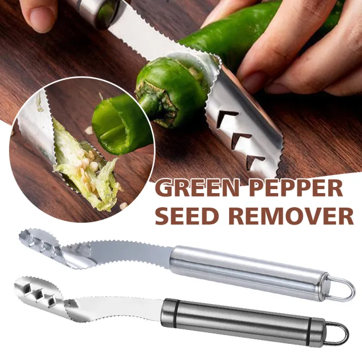 Stainless Steel Pepper Core Remover Seed Remover Seed Digger Sharpen ...