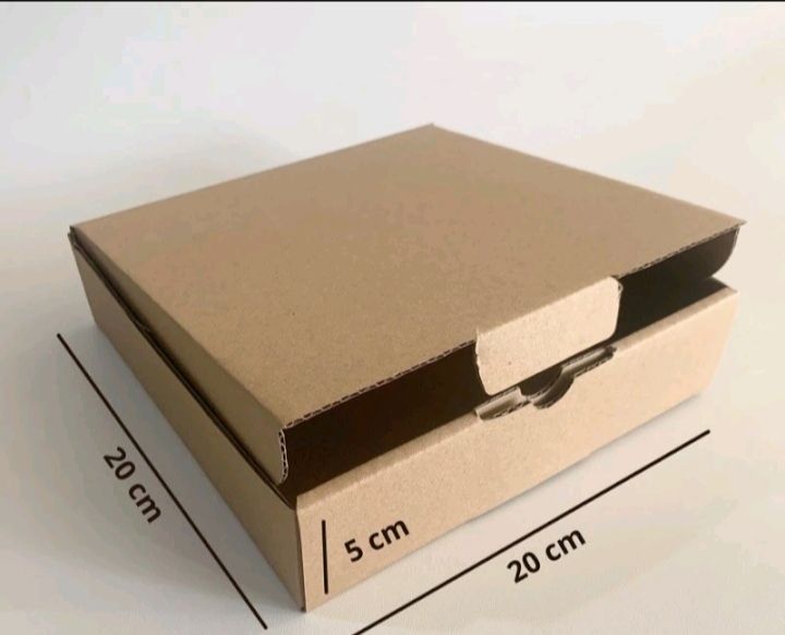 Box packing polos /Dus pizza ukuran 20×20×5 diecut | Lazada Indonesia