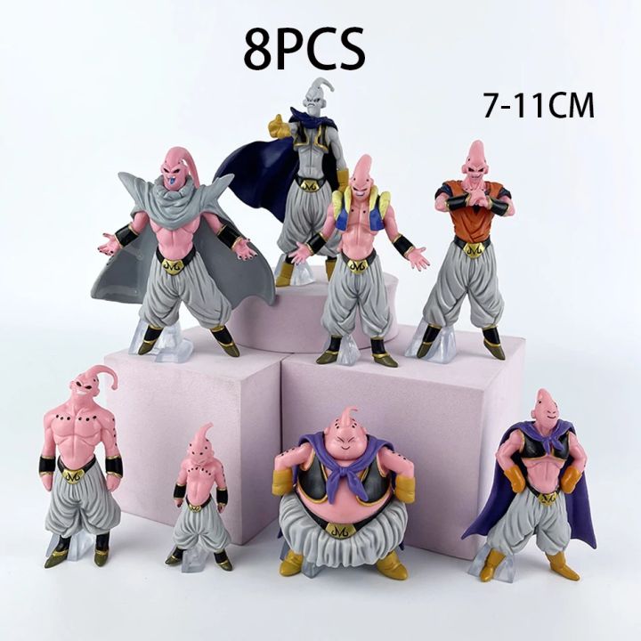 Hot 8pcs/Set Dragon Ball Z Anime Figure Majin Buu Fat Buu PVC Action ...