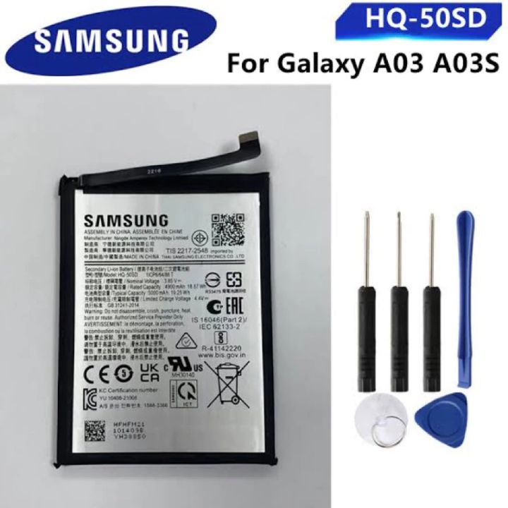 แบตเตอรี่ แท้ Samsung Galaxy A03 A03S Samsung Original Battery HQ-50SD ...