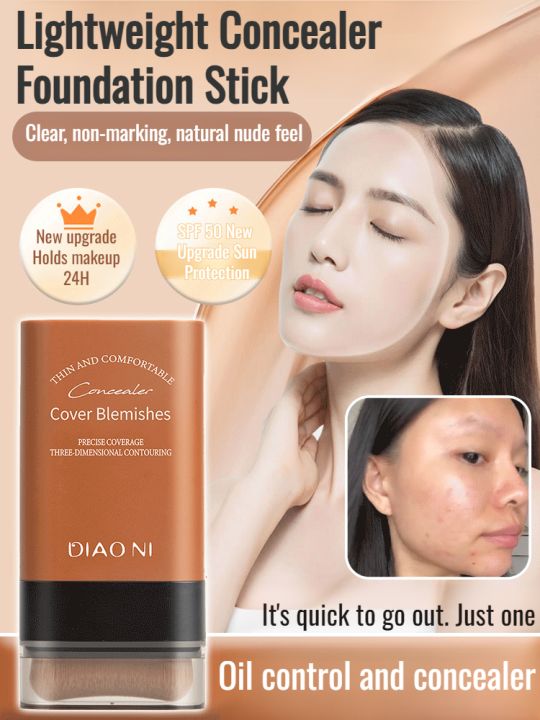 Lightweight Concealer Eraser Foundation Stick Portable Flawless ...