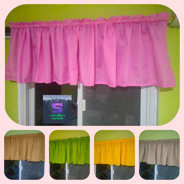 Plain Valance curtain 60x20 inches | Lazada PH