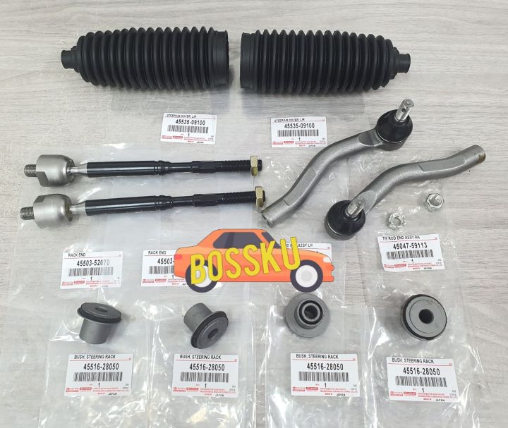 10 IN 1 SET - STEERING RACK COVER/STEERING RACK BUSH/RACK END/TIE ROD ...