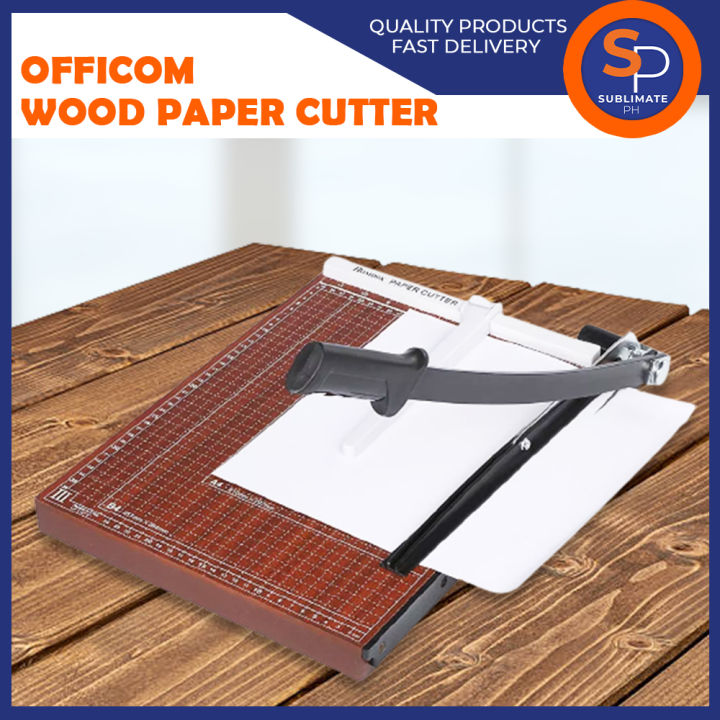 Officom Heavy Duty(A4/A3/B5/B4/A5 Size) Wood Base Paper Cutter Trimmer ...
