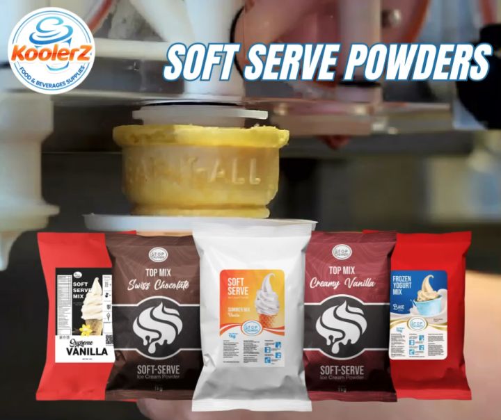Top Creamery Soft Serve Ice Cream Powder 1kg | Yogurt | Vanilla ...