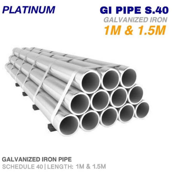 1M & 1.5M | GI Pipe S.40 | Galvanized Iron Pipe Schedule 40 | Sold Per ...