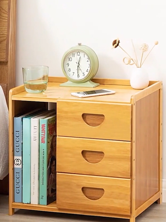 Bedside table Bedroom table Wooden side table Coffee tables Simple ...