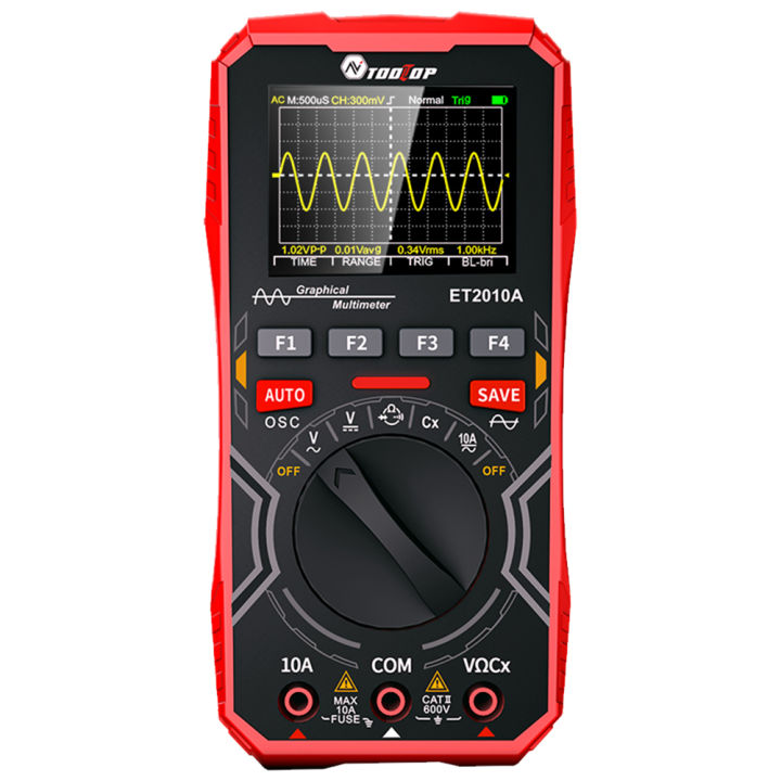 1MHz Digital Oscilloscope Multimeter 4000 Count 2.5Msps Handheld ...