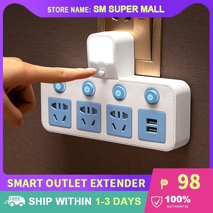 【Useful】Creative Plug Outlet Extention with USB Port Interfaces ...