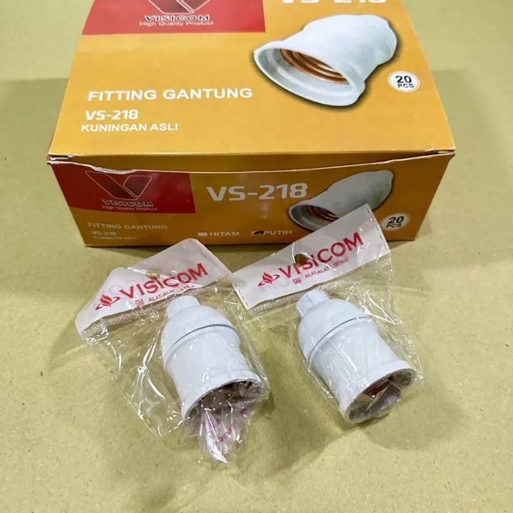 Fitting Gantung Visicom / Fitting Lampu Putih VS-218 Isi 20 pcs | Lazada Indonesia