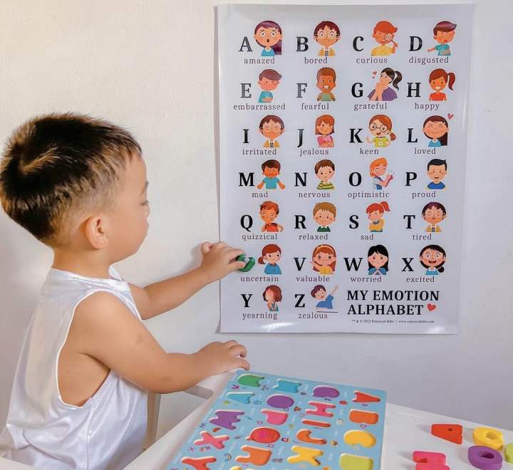 My Emotion Alphabet, ABC Chart for Kids - Kids Educational Feeling Big ...