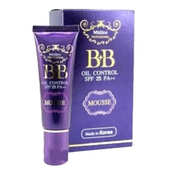 มิสทีน บีบี ออยล์ คอนโทรล เนื้อมูส 15 กรัม MISTINE BB OIL CONTROL MOUSSE 15g. s.1 | Lazada.co.th