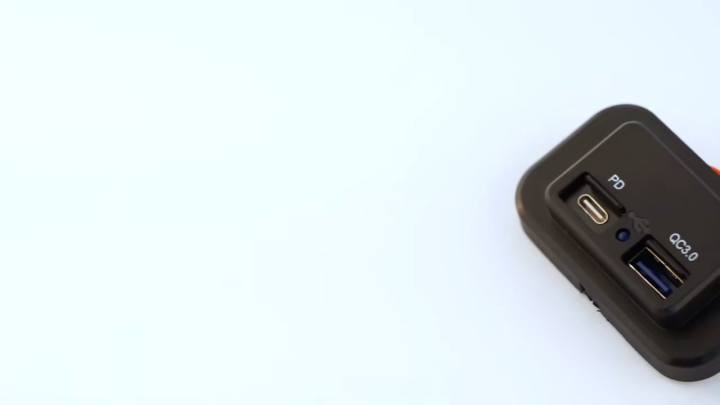 Car USB Quick Charger 3.0 Socket Fast Charging Panel PD Mobil Wall ...