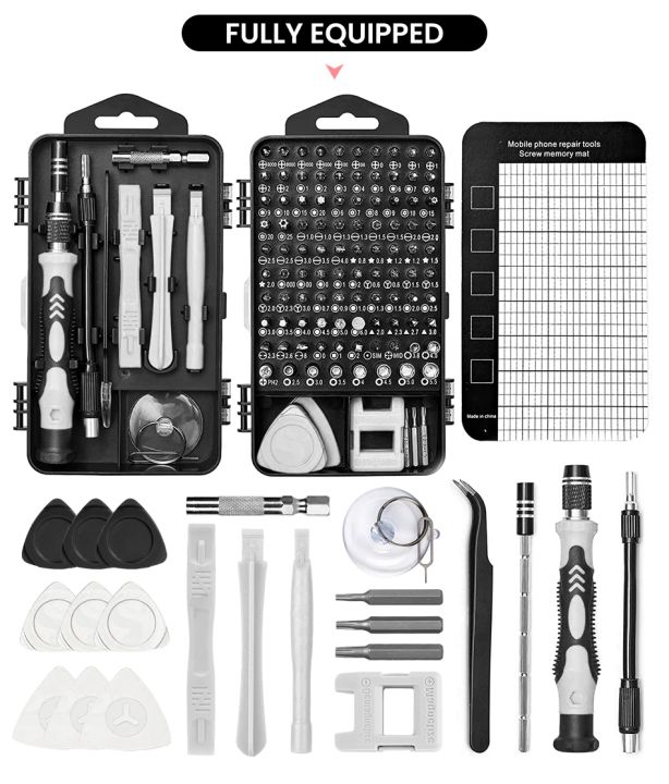 ISKU obeng set 122 in 1 obeng Hp multifungsi alat bongkar mini precision untuk phone laptop ...