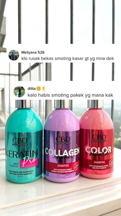 Paket CBD Collagen Keratin Hair Mask Shampoo Conditioner Serum Vitamin ...