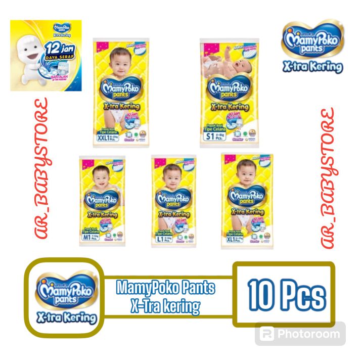 MAMYPOKO Pampers X-Tra kering Sachet/Renceng isi 10 Pcs/Popok Murah ...