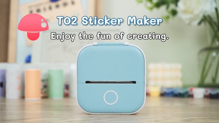 Phomemo T02 Pocket Printer Photo Journal Printing 53Mm Sticker Labels ...