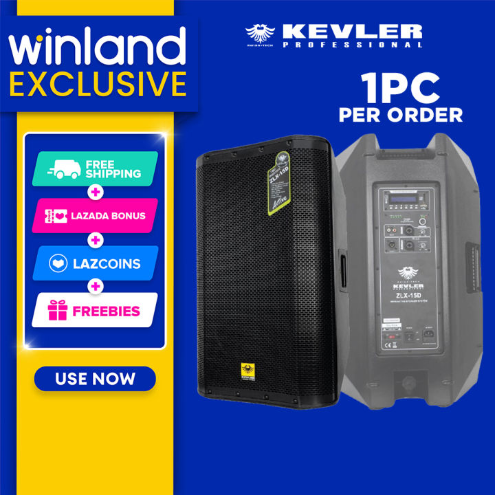 Kevler Professional by Winland ZLX-15D 15 inches Active Speaker System 500W with USB/Bluetooth ...